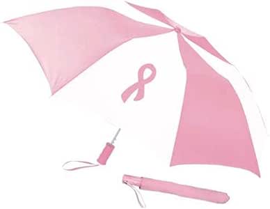 Amazon.com: Pink and White 42 inch Arc Nylon Breast Cancer Awareness ...
