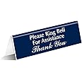 Amazon.com: SmartSign 'Please Ring Bell For Assistance' Desk/Counter ...