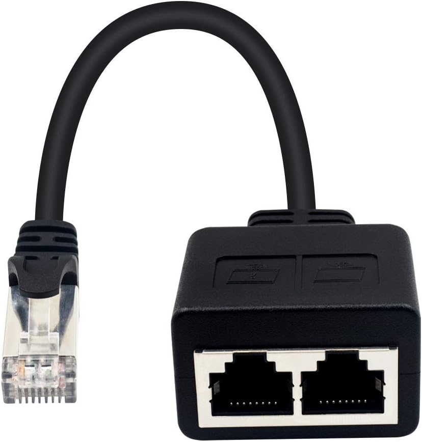 Duttek RJ45 Ethernet Splitter, RJ 45 Network Splitter Cable - BigaMart