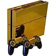 Amazon.com: Honbay® Gold Glossy Decal Skin Sticker for Playstation 4 ...