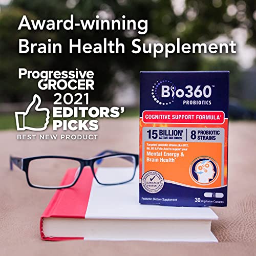 Bio360 Probiotics, Cognitive Support Formula, Brain Health & Mental ...