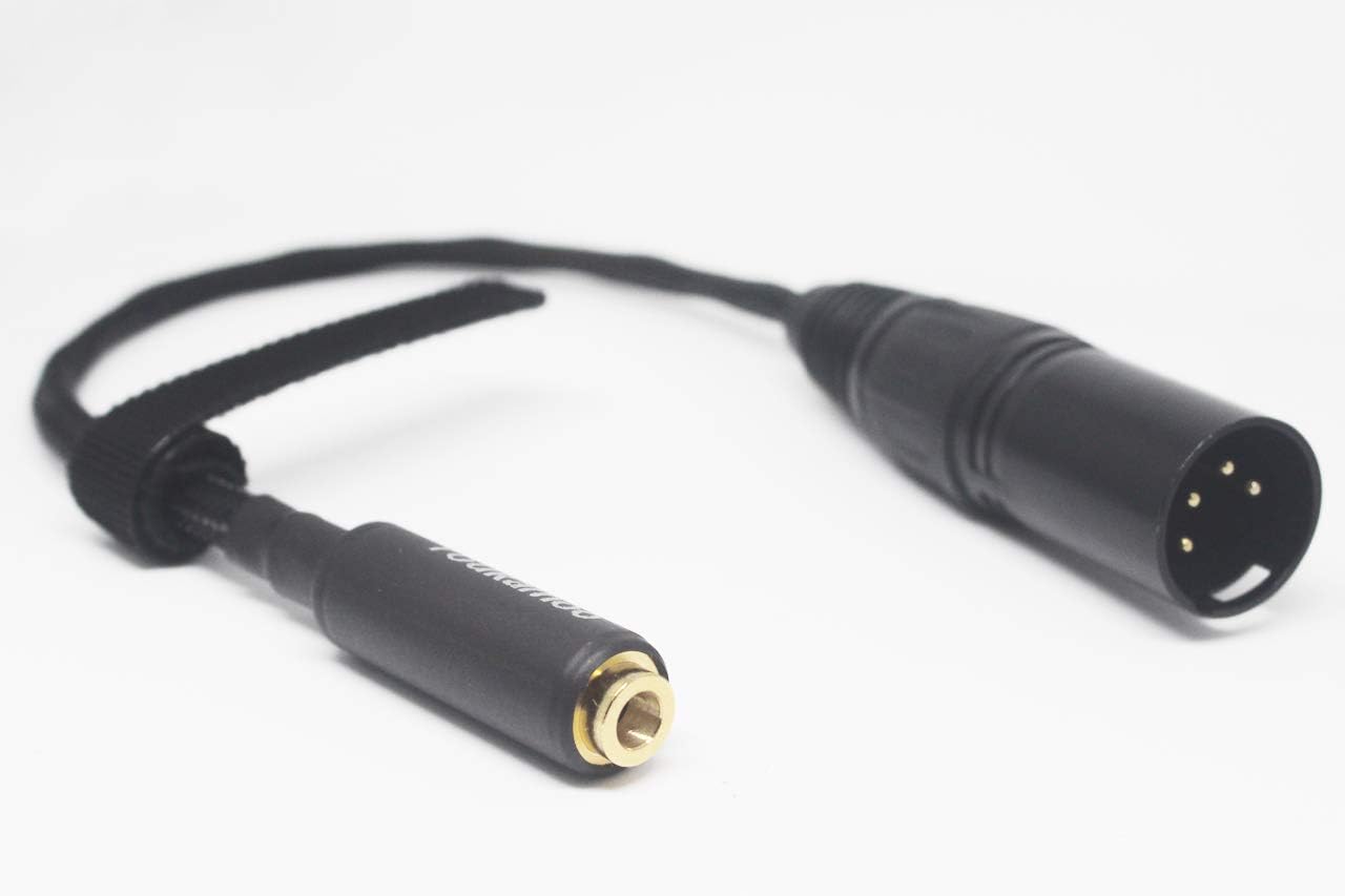 Amazon.com: 4-Pin XLR to 4.4mm Female Balanced 5 Pole Silver Plated ...