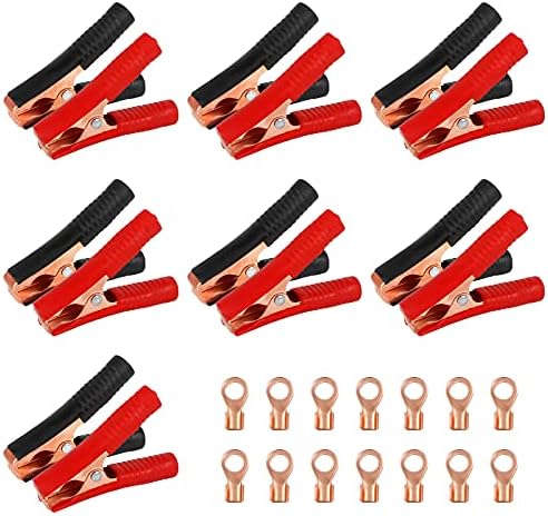 Huahao 14 PCS 100A Jumper Cables Boost Clamp, Heavy Duty Jump Lead ...