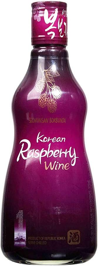 Lotte Seonunsan Bokbunja Korean Raspberry Wine 375ml 16% Alc./Vol ...