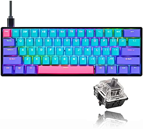 GTSP Gk61 Mechanical Keyboard Gaming 60% Percent Custom SK61 Hot ...