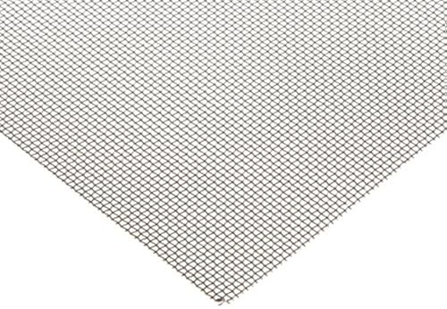 400 Nickel Woven Mesh Sheet, Unpolished (Mill) Finish, ASTM E2016-06 ...