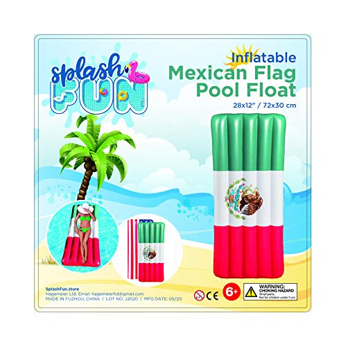 Giant 6ft Mexican Flag Pool Float. Patriotic for Summer Fun, Most ...