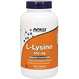 Amazon.com: NOW Supplements, L-Lysine (L-Lysine Monohydrochloride) 500 ...