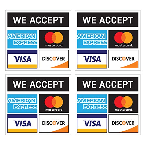 MasterCard Visa UV Protected & Waterproof Credit Card Stickers Amex and ...
