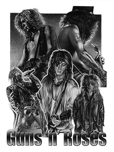 Buy s N Roses Original Sketch Prints - Size - Black & White - Features ...