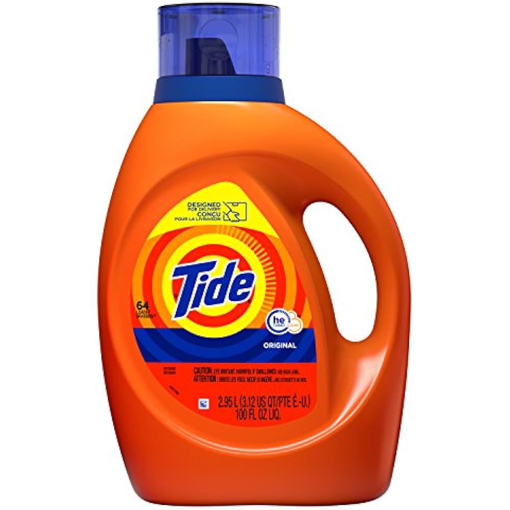Laundry Detergent Liquid Original Scent HE Turbo Clean 100 Fl Oz Tide laundry-detergent-liquid-original-scent-he-turbo-clean-100-fl-oz-tide