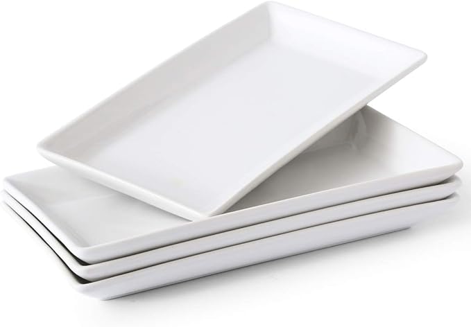 Porcelain Serving Platters Rectangular Trays White Serving Platters for ...