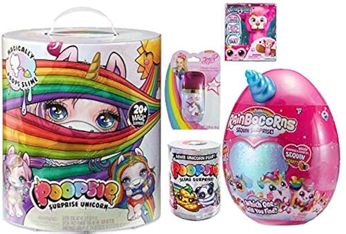 Poopsie Slime Surprise Unicorn, Raiborcorn, JoJo Siwa Unicorn Lip Gloss ...