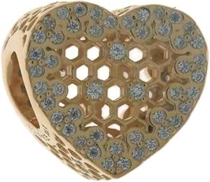 Amazon.com: PANDORA Honeycomb Lace Charm, Shine™ 767039CZ: Clothing ...