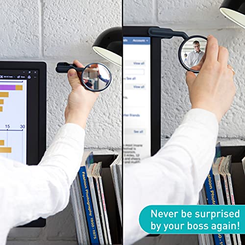 Peleg Design Watch-It - Monitor Mirror - Clip On Cubicle Mirror ...