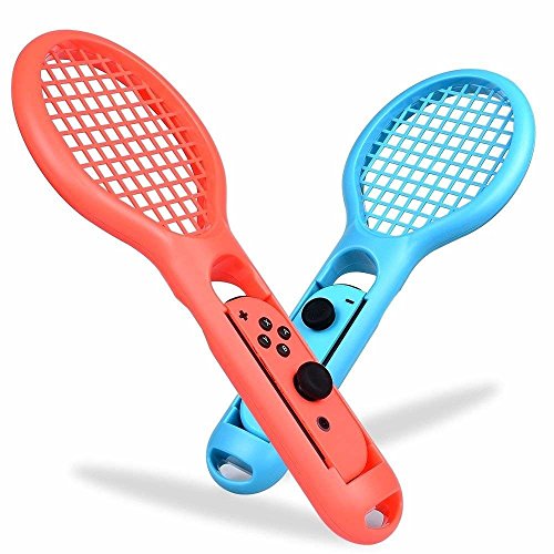 Tennis Racket for Joy-con, Veanic Tennis Racket Grips Handle for ...