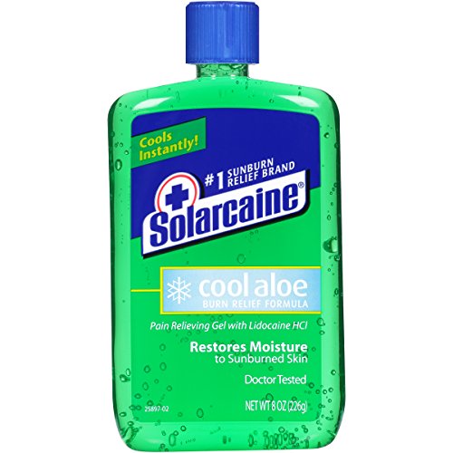 Solarcaine Aloe Extra Burn Relief Gel, 8-Ounce Bottles (Pack of 3 ...