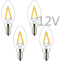 Amazon.com: OPALRAY C7 12V-24V DC 1W LED Mini Candle Bulb, 12 Volts Low Voltage Input, RV ...