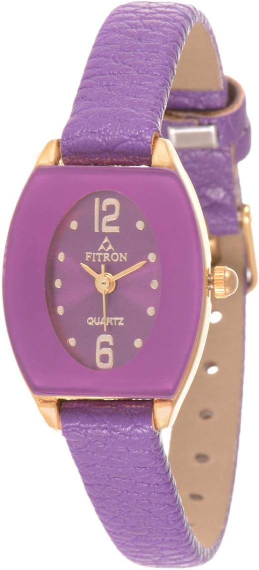 Fitron Women's Purple Dial Synthetic Band Casual Watch - 8119L: Buy ...