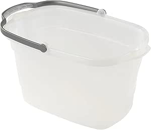 Amazon.com: Casabella Plastic Rectangular Cleaning Bucket with Handle ...