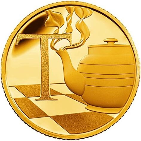 24K Gold Plated 2018 Great British A-Z Coin Hunt - Letter T - Tea - 10p ...