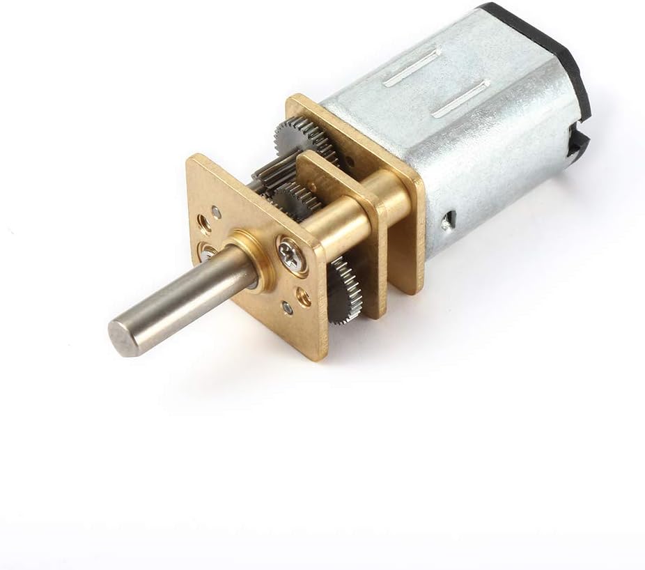 uxcell DC 6V 300RPM Micro Speed Reduction Motor Mini Gear Box with 2 ...