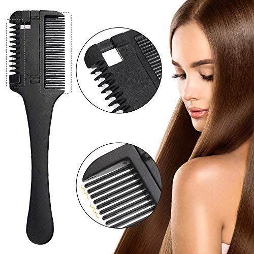 Hair Razor Comb, Hair Comb for Trimming with Removable Double Edge ...