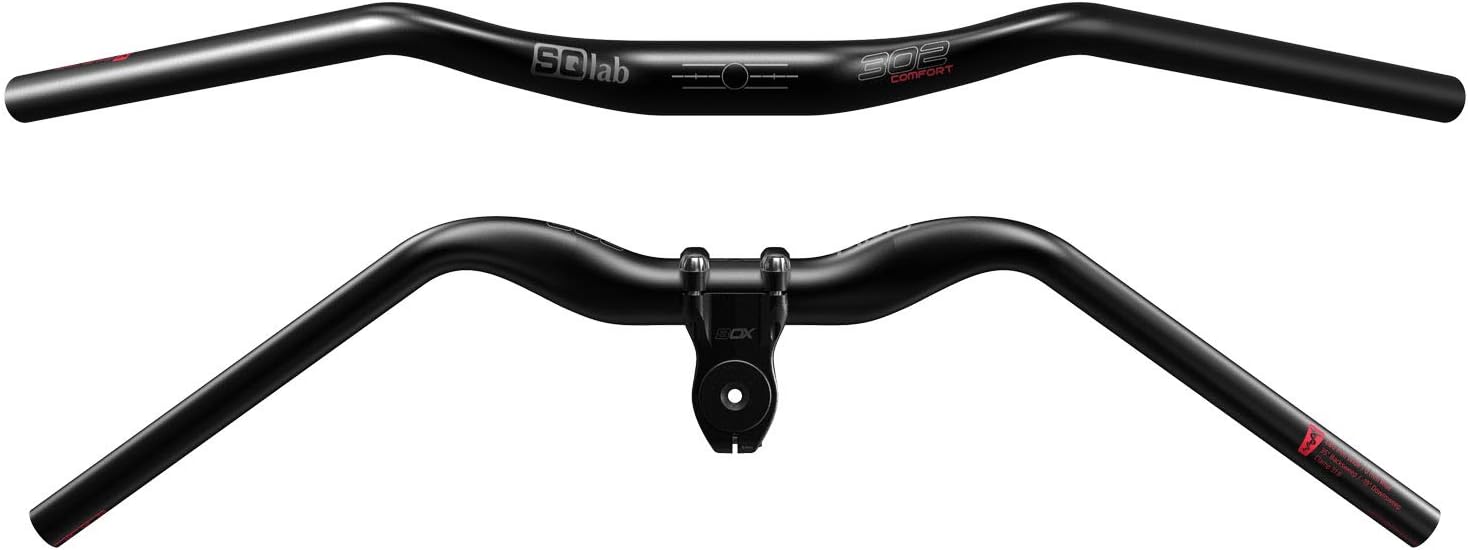 SQlab 302 Comfort Trekking Lenker 2.0-31.8 in Schwarz ergonomischer ...