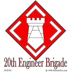 Amazon.com: U.S. Army 20th Engineer Brigade Sticker 3-1/4"X3-1/2": Automotive