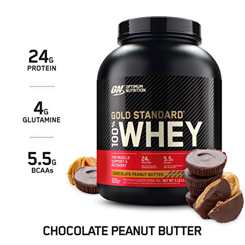 Optimum Nutrition Gold Standard 100% Whey Protein Powder, Chocolate ...