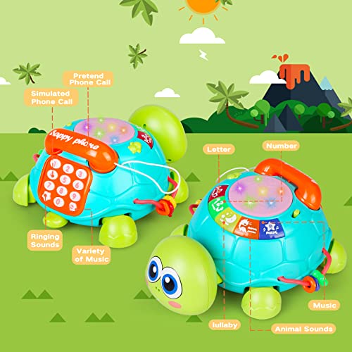 kramow Musical Turtle Toy, Early Educational Developmental Toys, Baby ...