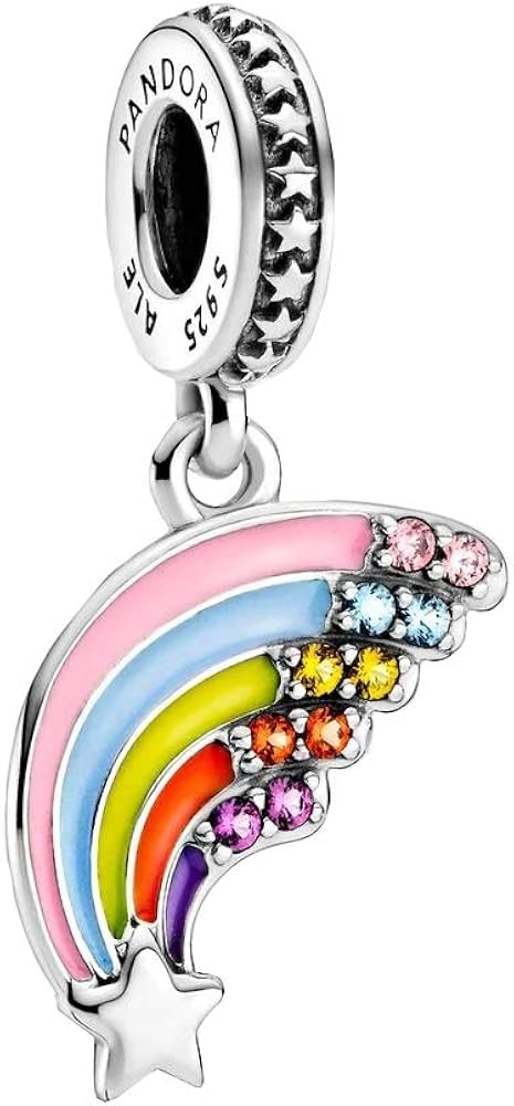 Amazon.com: PANDORA Colourful Rainbow Dangle Charm: Jewelry