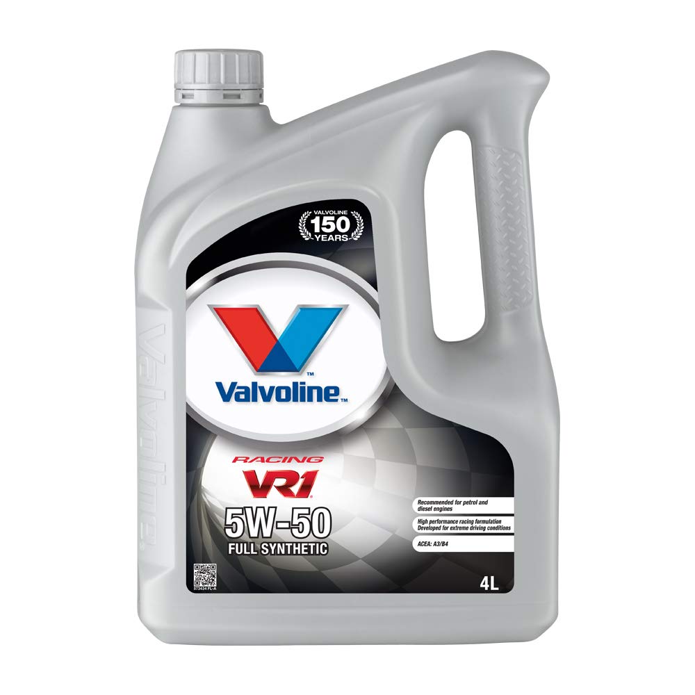 VALVOLINE VR1 Racing 5w-50 Premium Synthetic Engine Oil - 4 Litres ...