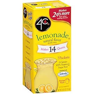 Amazon.com : 4C Lemonade Drink Mix Pitcher Pack 7 pk. (Pack of 3 ...
