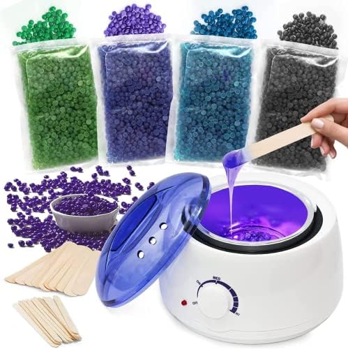 Waxing Kits Professional Full Kit, Wax Heater Kit with Wax Warmer, 4 ...