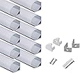 Amazon.com: hunhun 10-Pack 3.3ft/1Meter V Shape LED Aluminum Channel ...