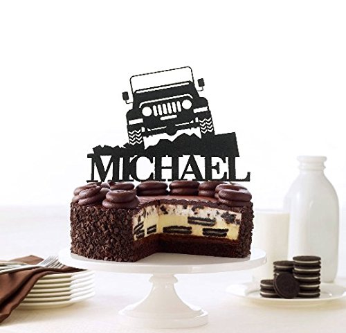 Off Road Jeep Cake Topper Personalizado, Off-Road Toppers para pasteles ...