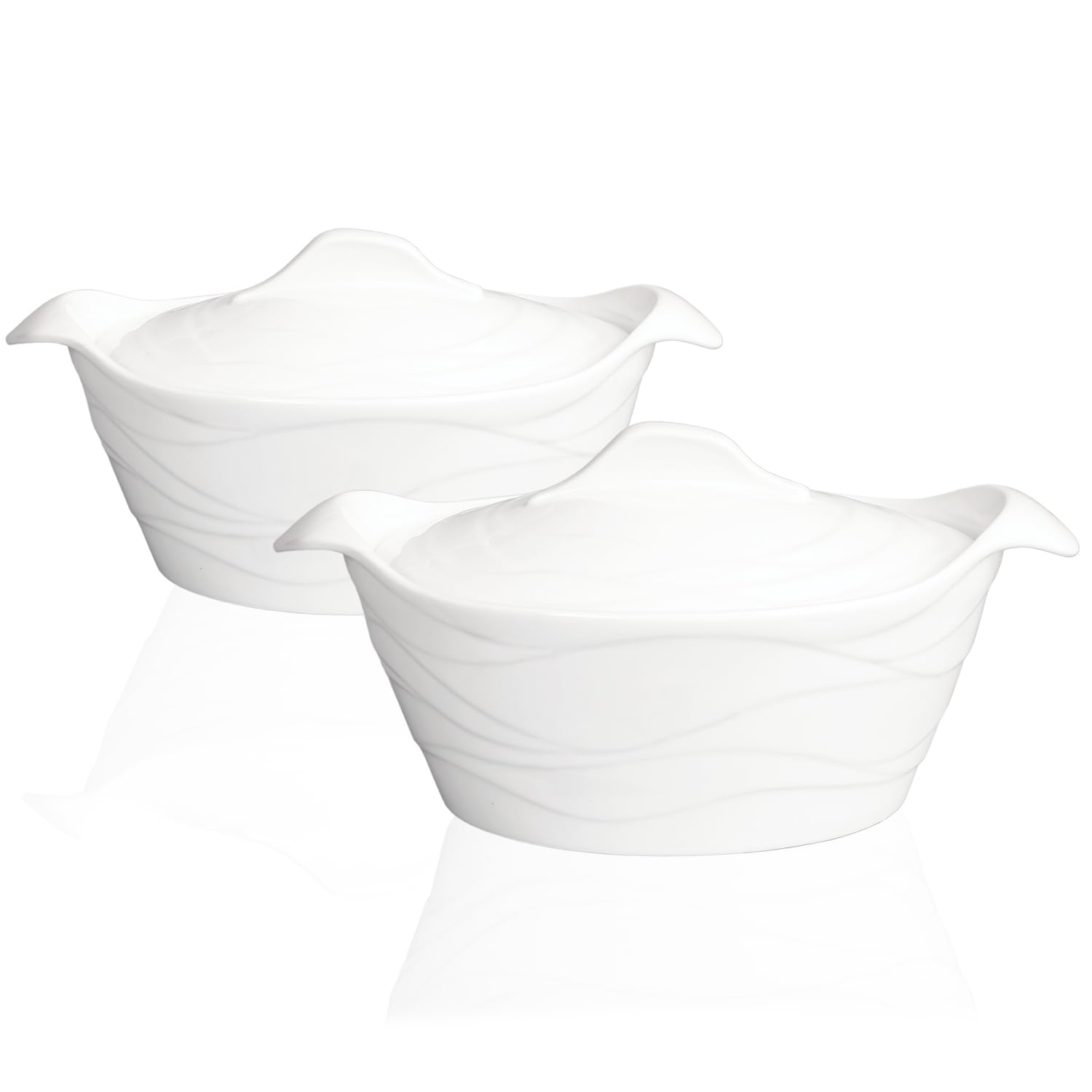 Jinsongdafa Casserole Dish 31 Ounce French White Tureen Ceramic jinsongdafa-casserole-dish-31-ounce-french-white-tureen-ceramic