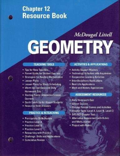 Amazon.com: McDougal Littell - Geometry - Chapter 12 Resource Book ...