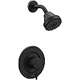 Moen Align Matte Black Posi-Temp Pressure Balancing Eco-Performance Modern Shower Trim Kit ...
