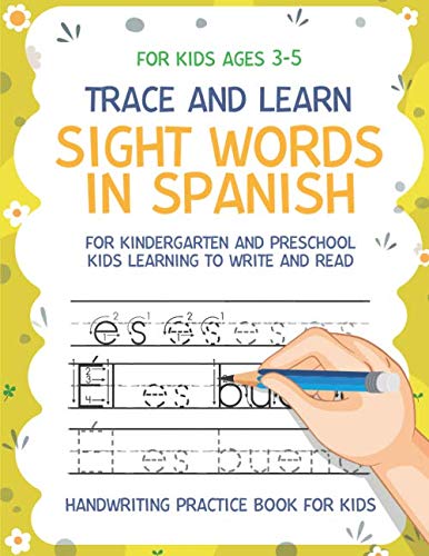 Trace and Learn Sight Words in Spanish for Kindergarten and Preschool ...