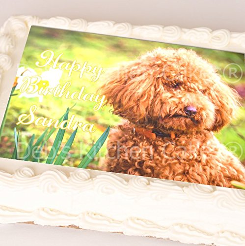 Cockapoo Cake Topper - Personalised Cute Cockerpoo Cake Decoration ...