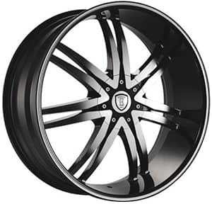 Amazon.com: 20" Inch Borghini B14 Black Machine Wheels Rims Only | Set ...