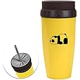 Amazon.com: CHENGNAN Twizz Coffee Cup Aperture Mug with Straw Double ...