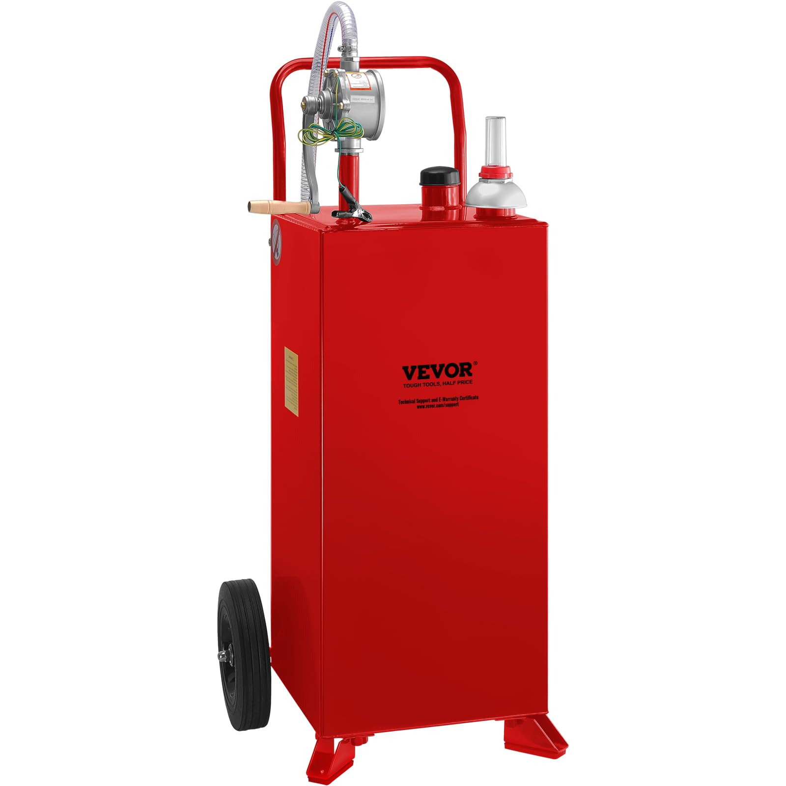 VEVOR Fuel Caddy 30 Gallon, Fuel Storage Tank with Wheels, Portable Gas ...