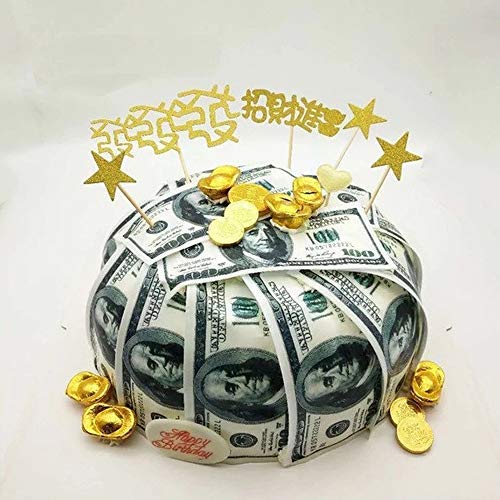 24 Precut 100 Dollar Bill Edible Money Image Wafer Paper for Cake ...