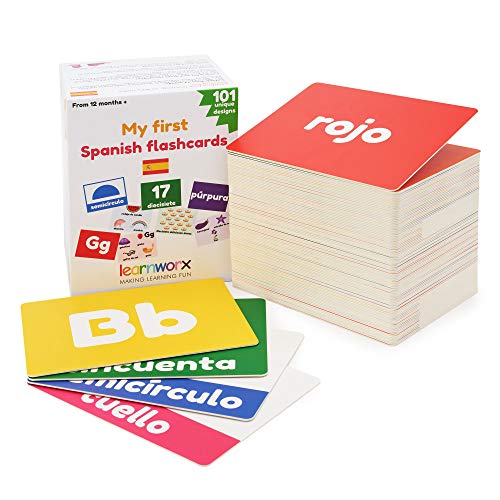 Spanish Flash Cards For Kids And Toddlers - 101 Cards - 202 Sides ...