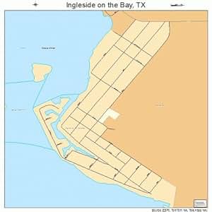 Amazon.com: Large Street & Road Map of Ingleside on the Bay, Texas TX ...