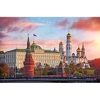 Amazon.com: Adult Jigsaw Puzzle The Kremlin Palace Moscow Russia 500 ...