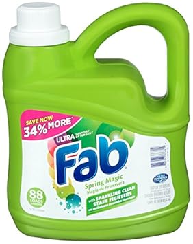 Amazon.com: Fab Spring Magic Liquid Laundry Detergent (134oz): Home ...